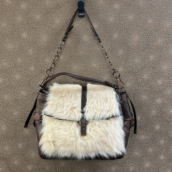 Coach | Bags | Coach Limited Edition Fur Leather Shoulder Bag | Poshmark